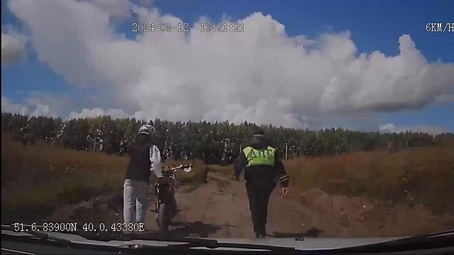 Погоня ДПС по улице 22 Января город Бобров