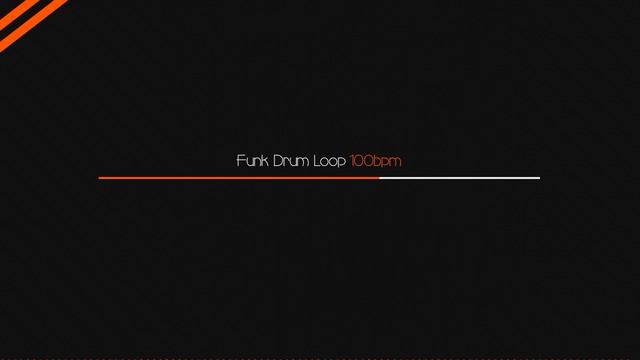 FUNK Drum Loop Practice Tool 100bpm Drum Track