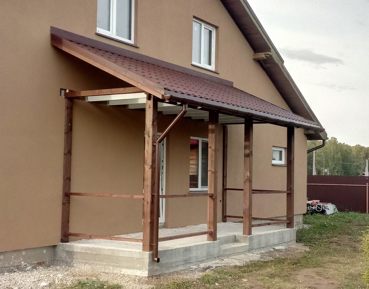 Постройка открытой веранды своими руками. Часть 3.