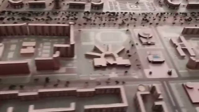Макет будущего центра Караганды. Часть зданий уже есть в реальности.