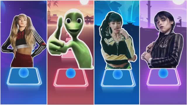 LISA MONEY ✅️ ALIEN DANCE DAME TU COSITA ✅️ (G)I-DLE QUEENCARD ✅️ WEDNESDAY BLOODY MARY | Tiles Hop