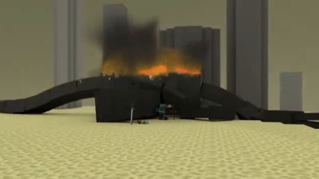 "Little square face 3" на русском (Minecraft animation)