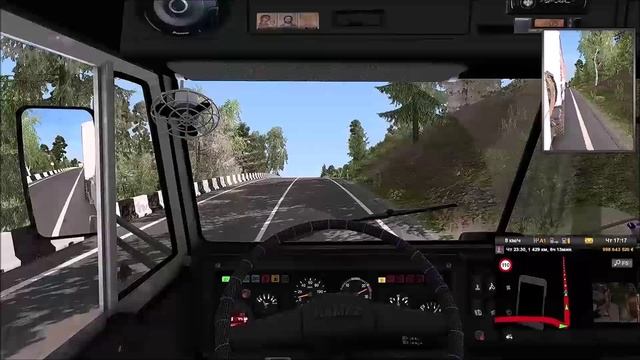 ► Euro Truck Simulator 2. Карта Суровая Россия.  Красноярск-Залари.  осталось 1400 км.