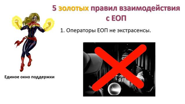 Правила создания заявок в ЕОП Единое окно поддержки
