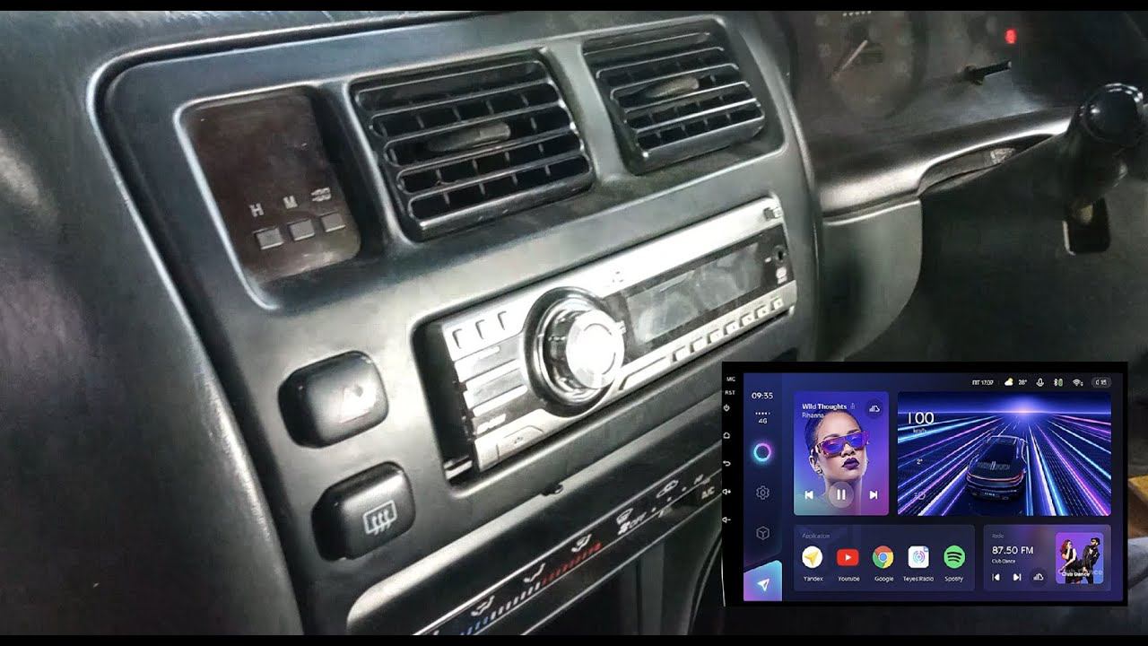 Установка TEYES CC3 1din на Toyota Corolla AE109