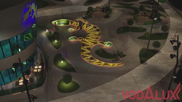 3D визуализация. Фонтан-Ручей "Ящерица" №159