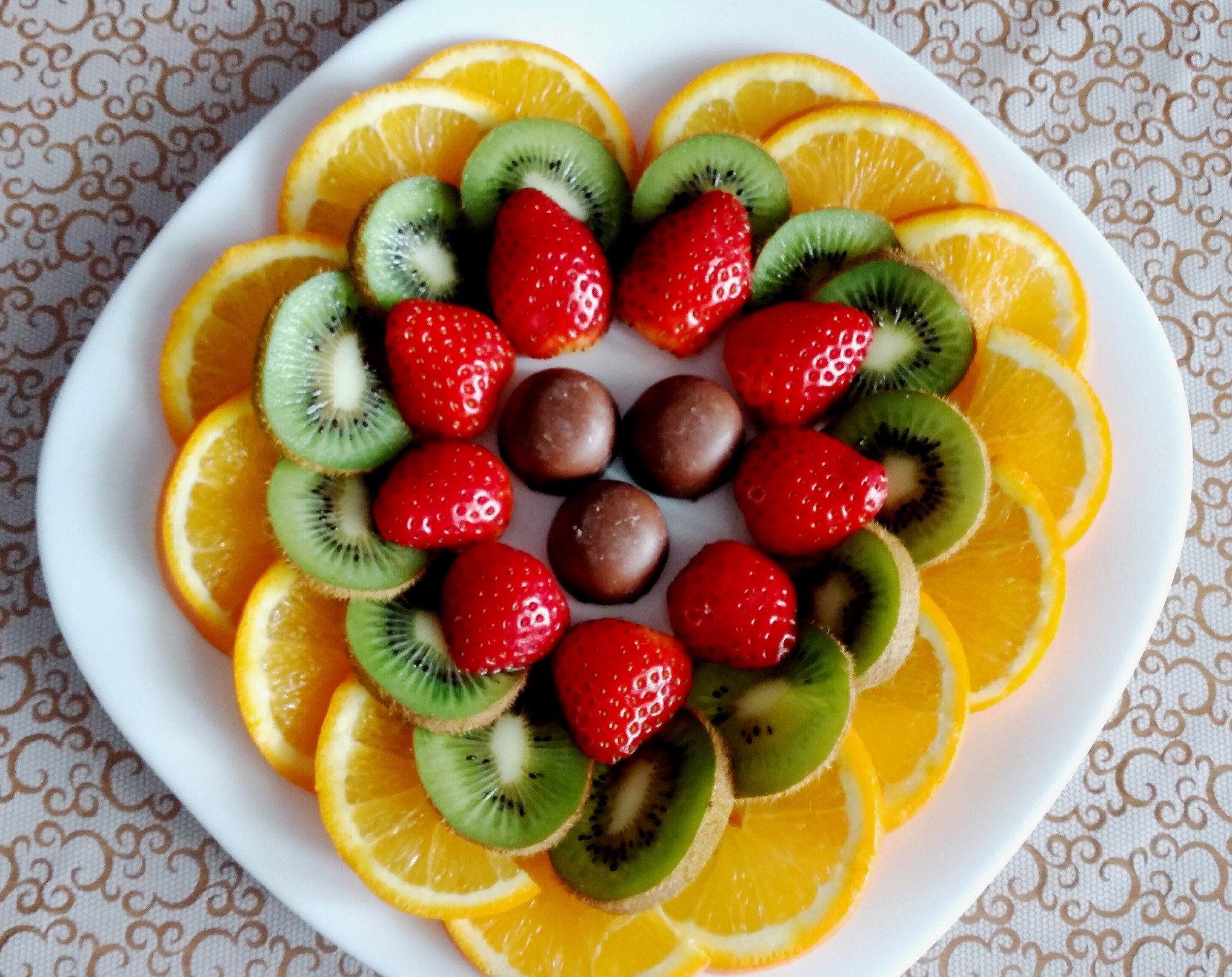 Фруктовое сердце! День Святого Валентина!