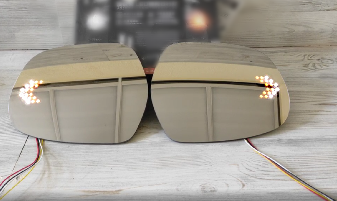 Тюнинг зеркал бегущий поворот. Светодиодный Апгрейд зеркал.