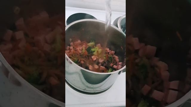 Грибной суп "Из того что было"