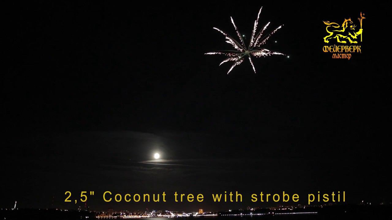 2,5" Coconut tree with strobe pistil
