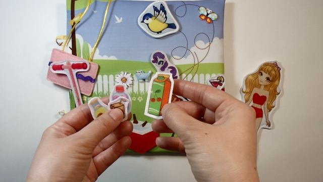 Дворик барбекю и море для кукол. Анечке 7 лет