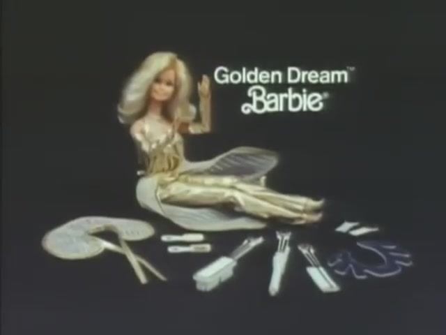 1980 Реклама куклы Барби Маттел Mattel Golden dream