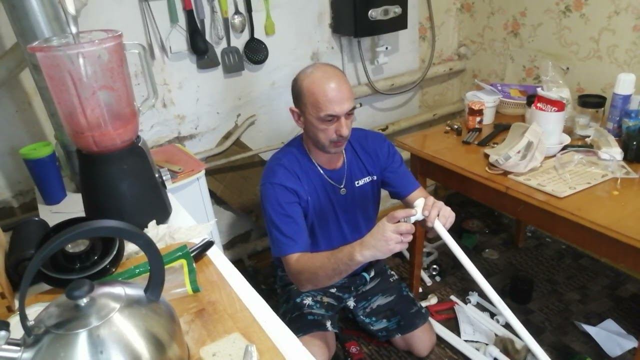 Водопровод и установка фильтра Аквабрайт своими руками 3 часть.