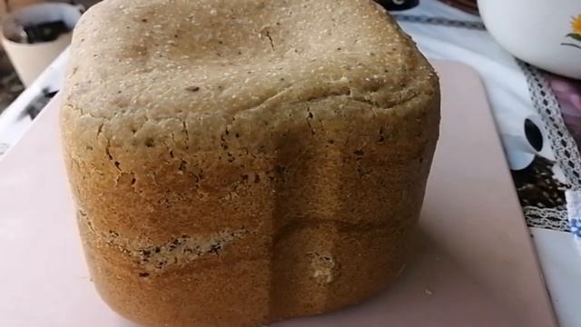 Хлеб из овсяной муки с семенами льна и амаранта. Амфора своими руками! (1)