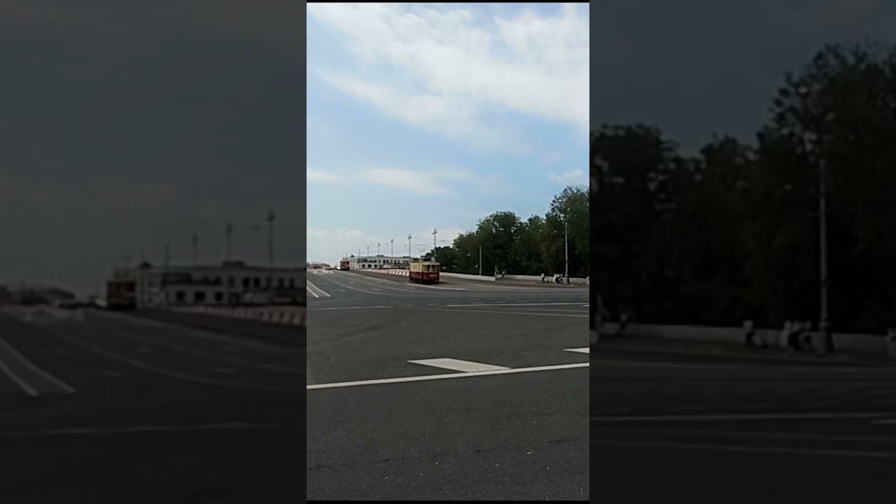 парад трамваев и ретроавтомобилей #automobile #ретро #ретроавтомобили  #трамвай #Москва