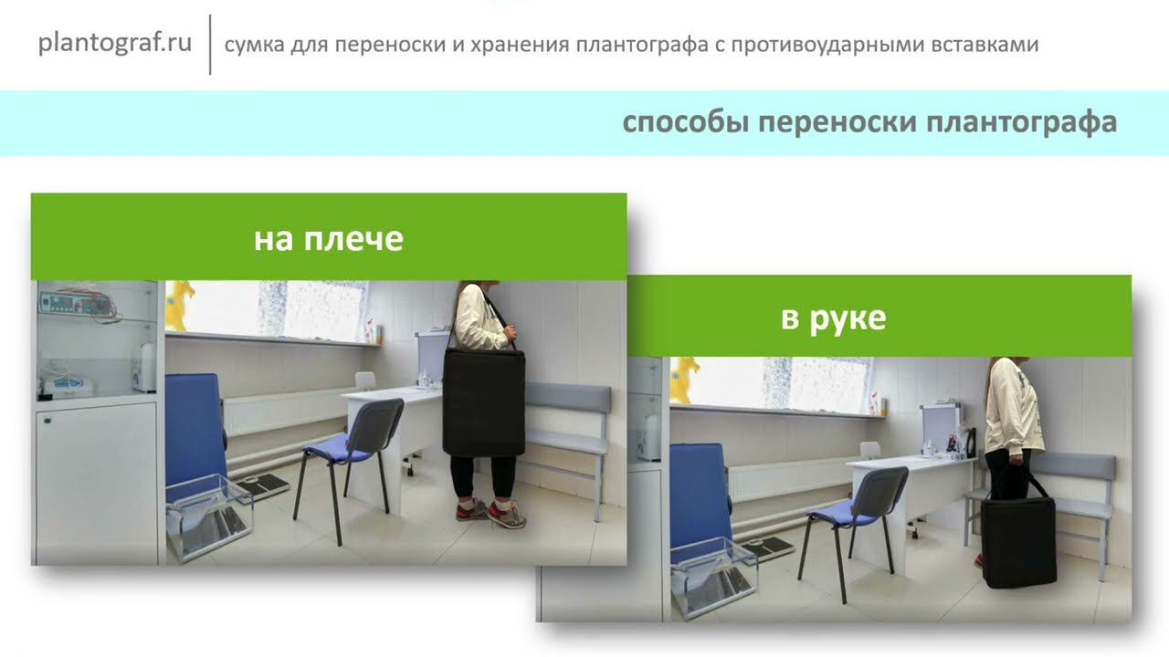 Сумка для подоскопа plantograf.ru с противоударными вставками