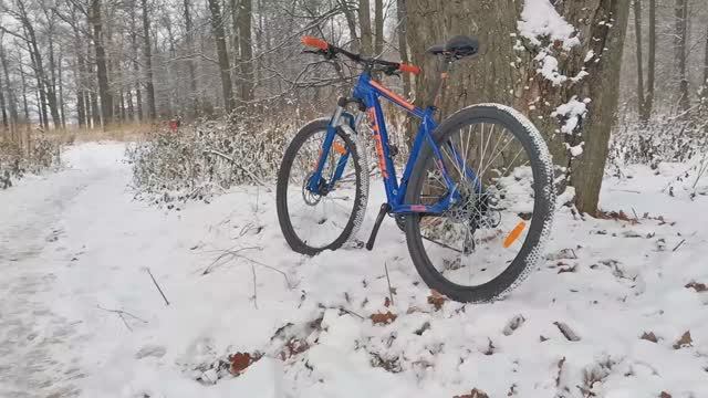 Мой Stark. первый раз по снегу.