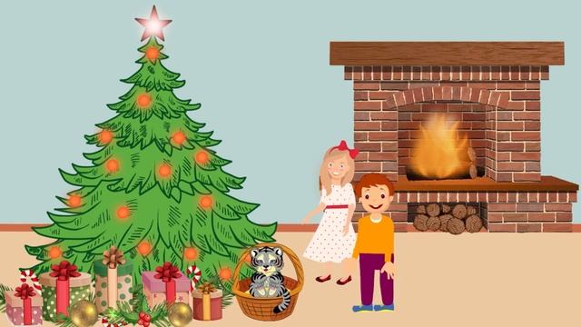 2d анимационный ролик "Новогодний  тигрёнок"