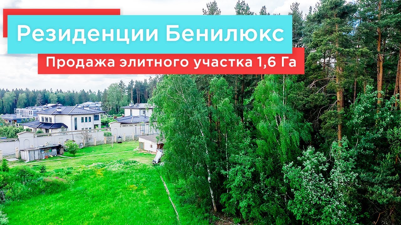 Продажа участка в сосновом бору 1,6 Га в элитном поселке Резиденции Бенилюкс на Новорижском шоссе.