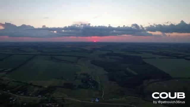 Вся красота Русского поля и контрасного ему заката!