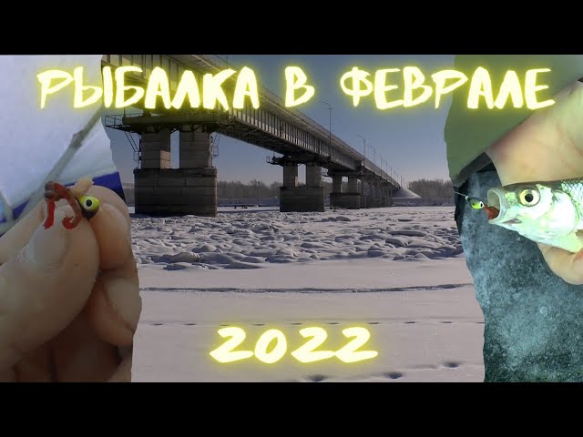 Рыбалка в феврале. Река Туба. Елец под мостом.mp4