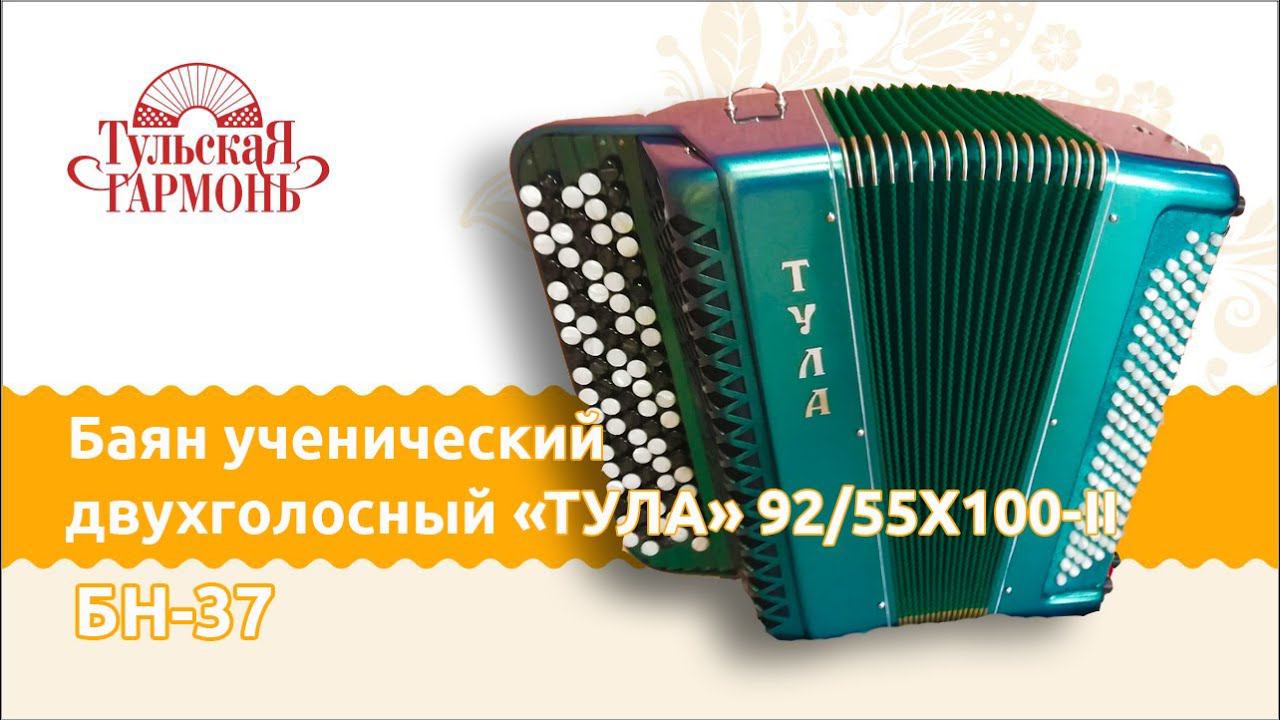 обзор ученического баяна БН-37 "Тула 209" 95/55х100-II