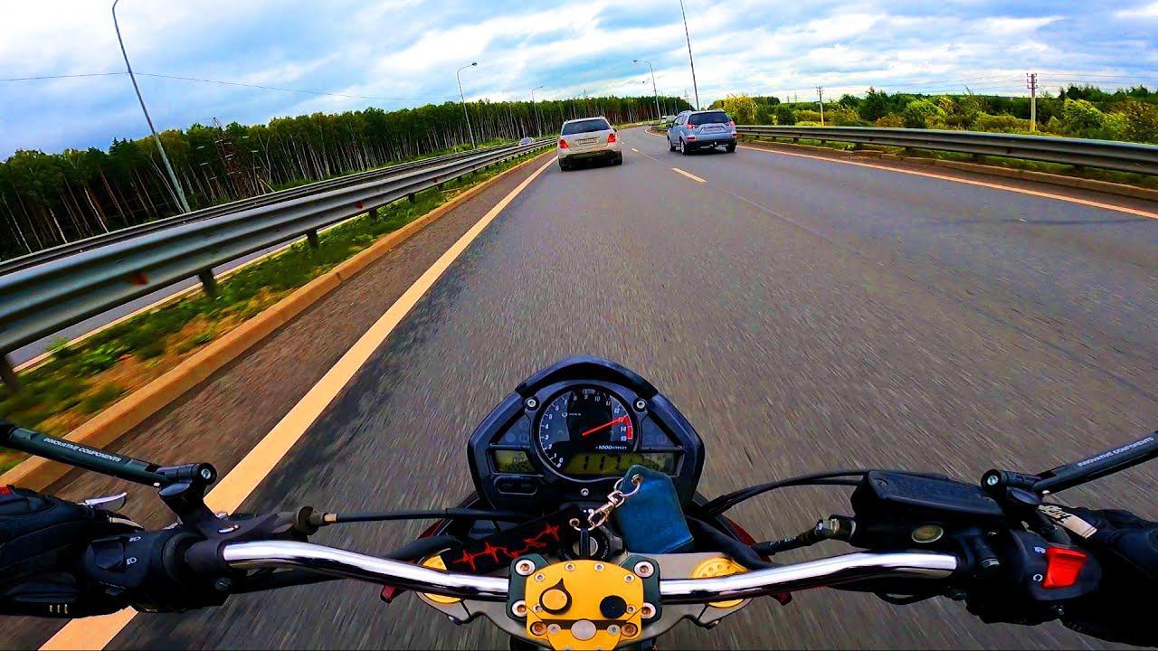 Так вот для чего прямоток на мотоцикле, решил проверить в действии