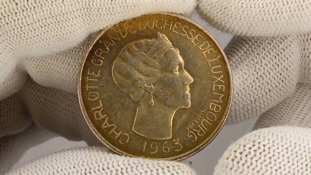 Люксембург 100 франков, 1963 года.