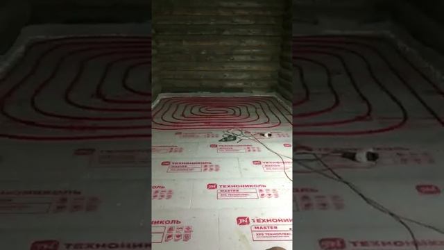 Водяной тёплый пол/Утепление/Монтаж/Стяжка/#shorts #екатеринбург