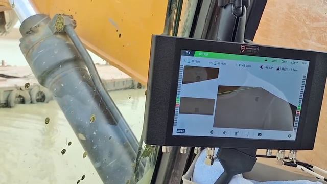 3D система нивелированя FJDynamics на экскаваторе для подводных работы