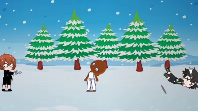 Анимация Gacha зимний вариант