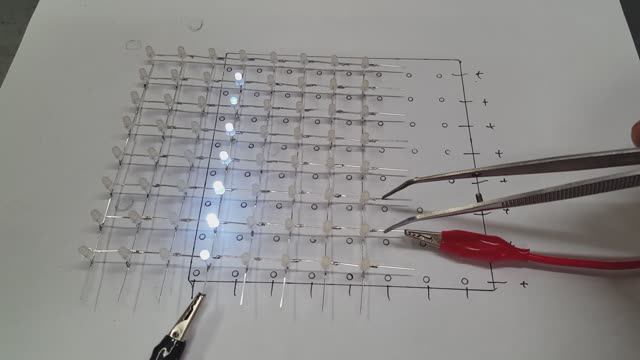 Светодиодная матрица в режиме "9-я палата" по Достоевскому...