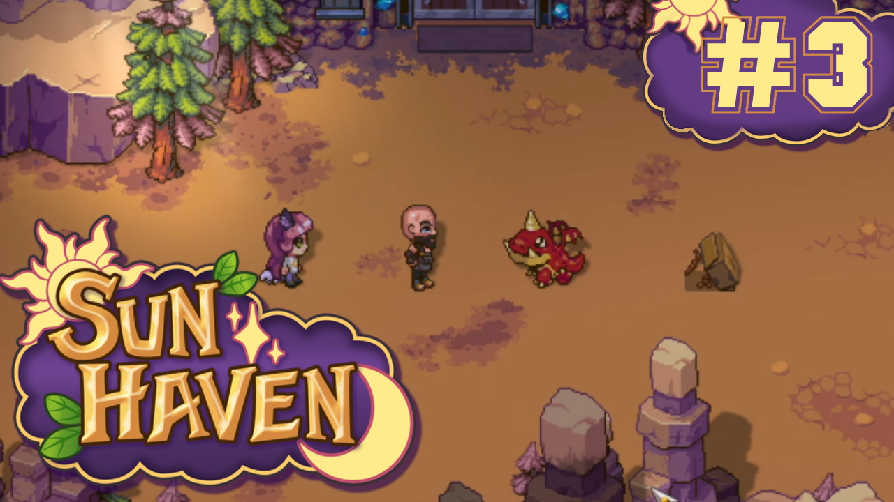 Sun Haven #3 - Миленький дракончик. Впервые в шахте.