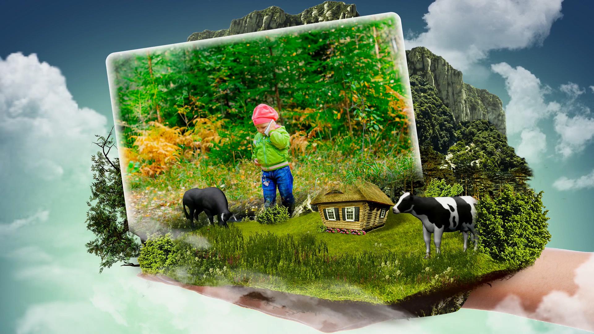 Весь мир в ладонях.