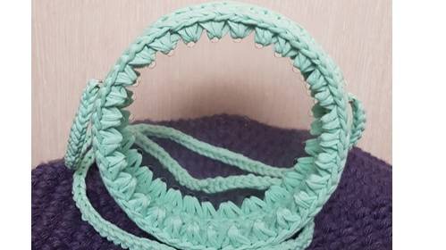 Круглая сумочка из оргстекла