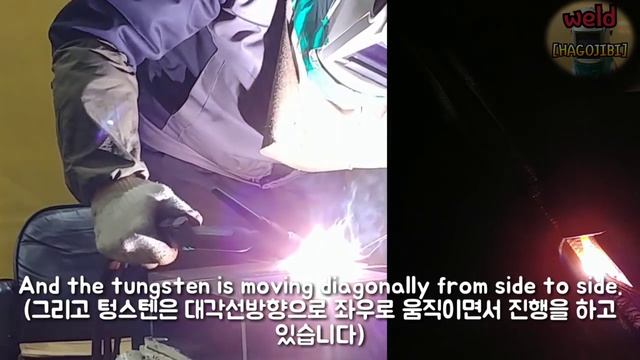 Tig Welding Walking The Cup on Carbon Steel 1G Butt Welding (hot pass, capping)티
