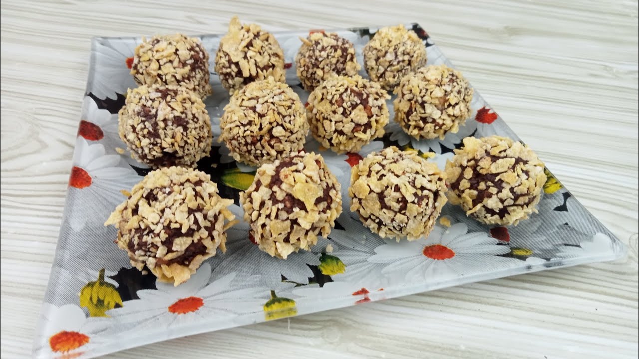 Конфеты из хлебцов и бананов