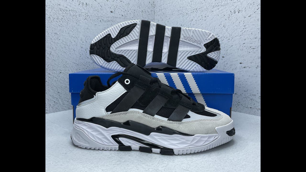 Кроссовки Adidas Niteball 'Black White' (H67360)