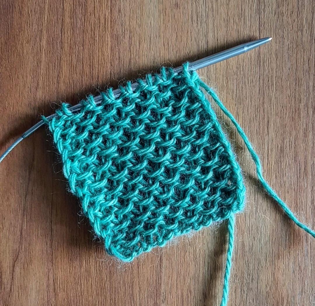 Узор "ТКАНЫЙ" спицами.