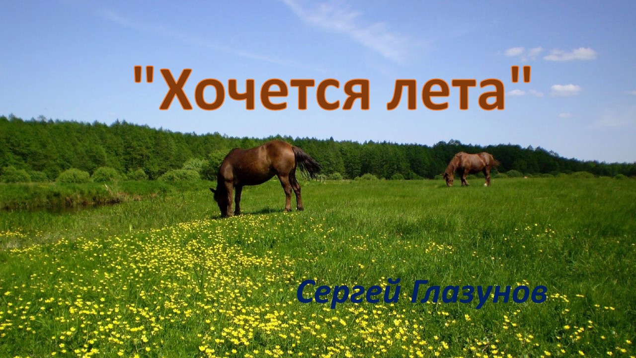 "ХОЧЕТСЯ ЛЕТА" Сергей Глазунов