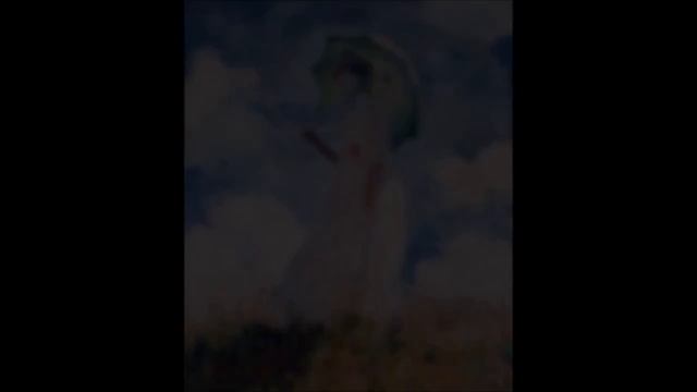 Картина "Дама с зонтиком, повернувшаяся налево". Клод Моне