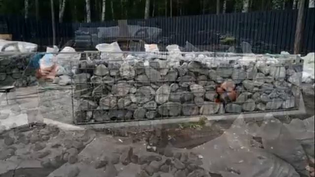 Skameika gabion  Скамейка из габионов  Лавочка из габионов  Габионы электросварные Belomestnov.mp4