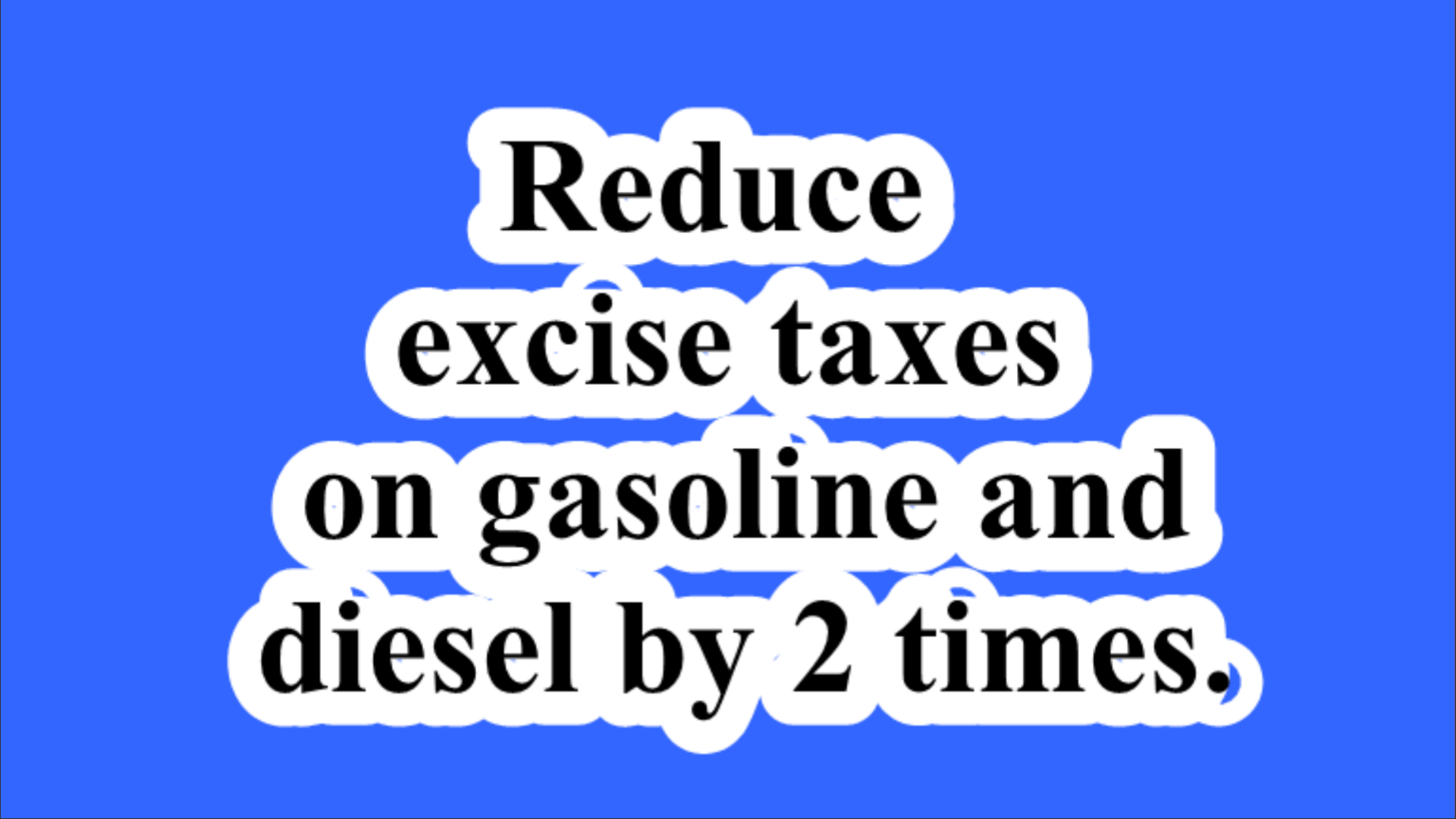 Car owners are asking for a 2-fold reduction in excise taxes on gasoline and diesel.