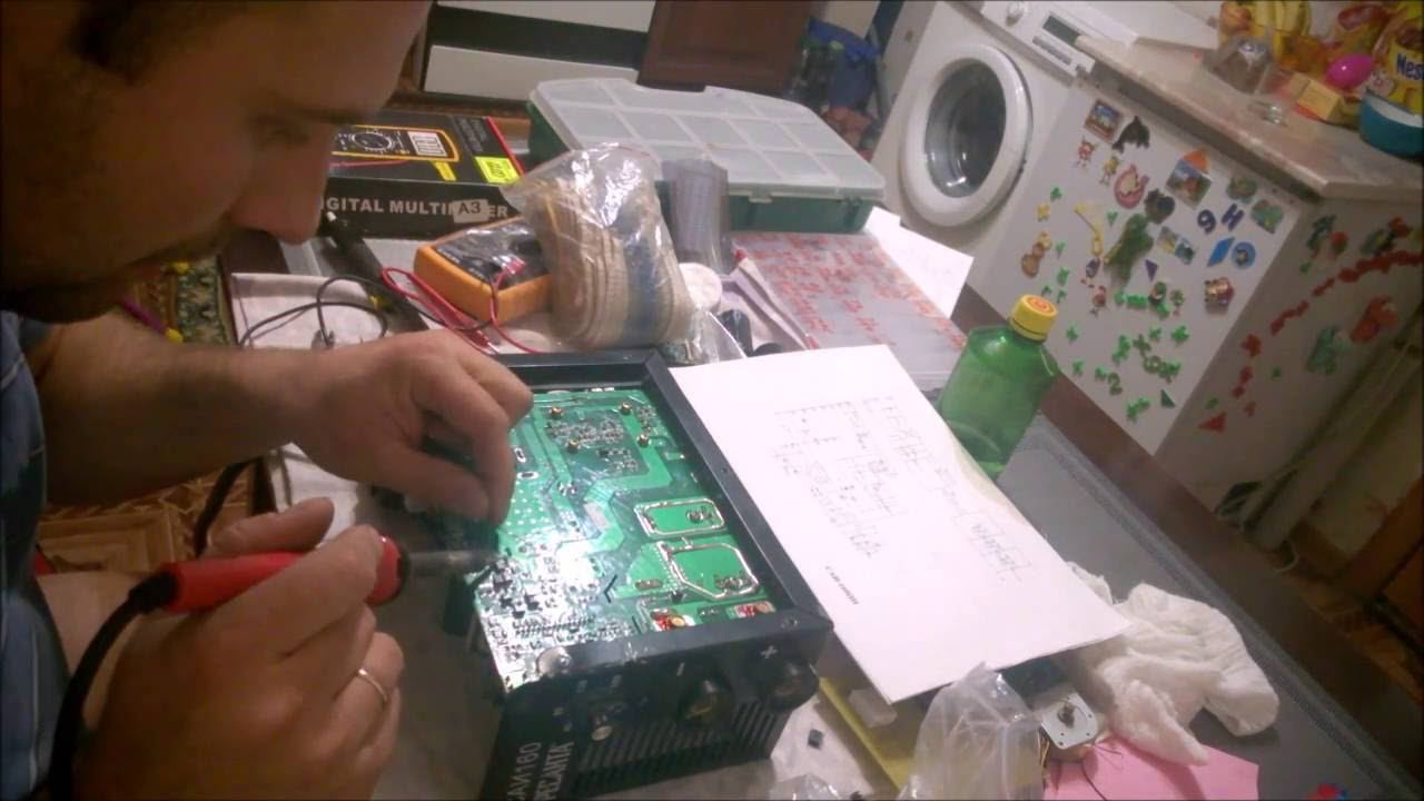 РЕМОНТ СВАРОЧНОГО ИНВЕРТОРА РЕСАНТА САИ 160