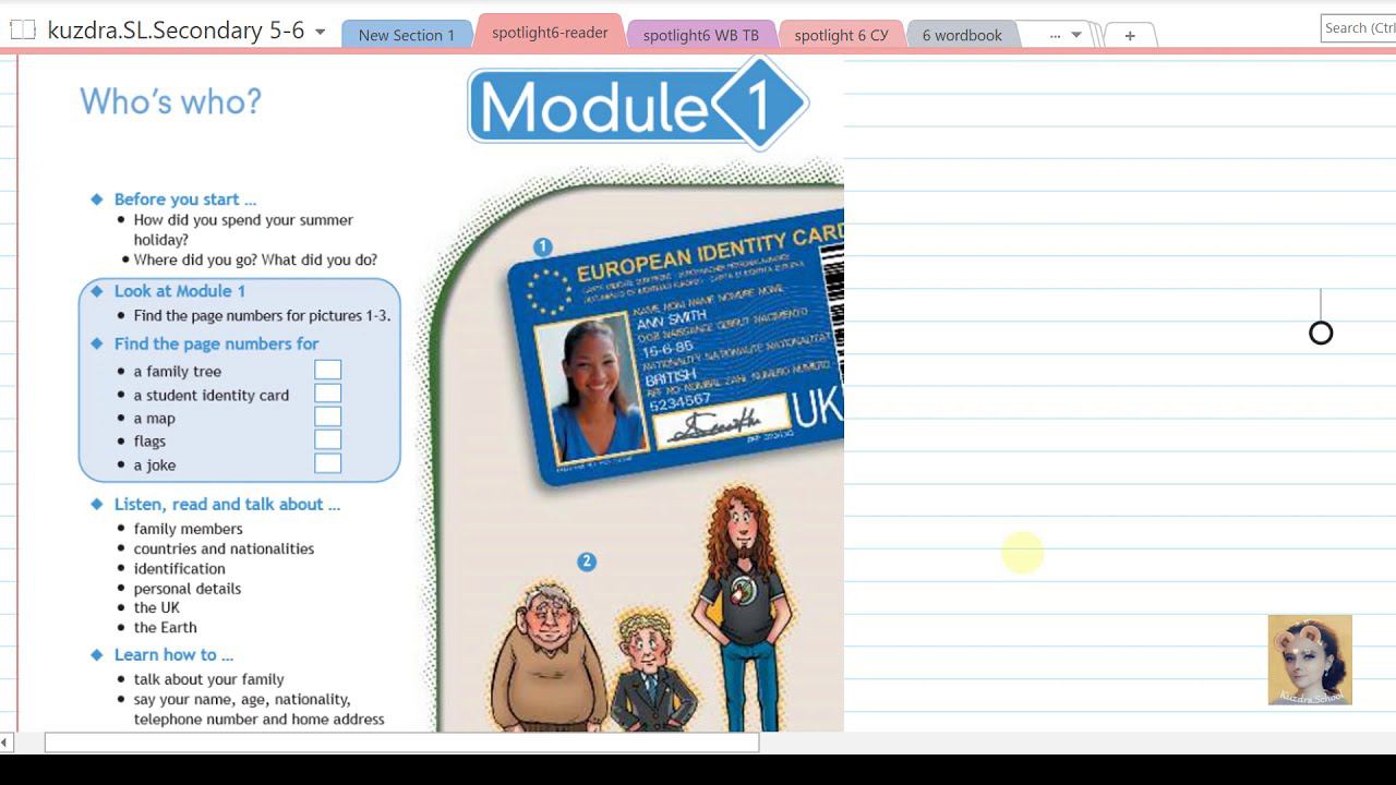 2. Spotlight 6. Unit 1 Words