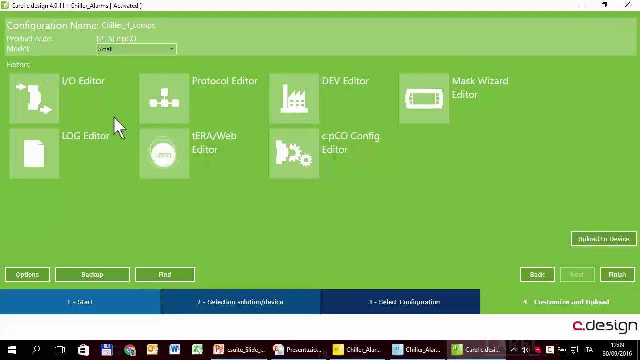 Carel. C.SUITE. 16-c.mask.Alarms Management 3/3 Implementation.