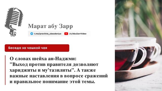 О словах Шейха ан-Наджми о хариджитах и му'тазилитах. Некоторые наставления | Марат абу Зарр
