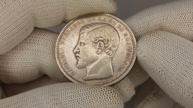 Гватемала 1 песо, 1871 года.