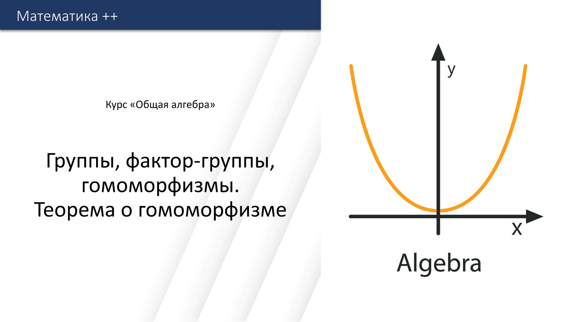 Группы, фактор-группы, гомоморфизмы. Теорема о гомоморфизме