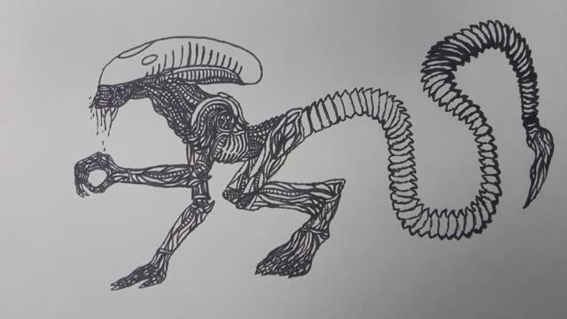 трутень-бегун чужих (коллекция 5)  рисунок чужого трутень-бегуна